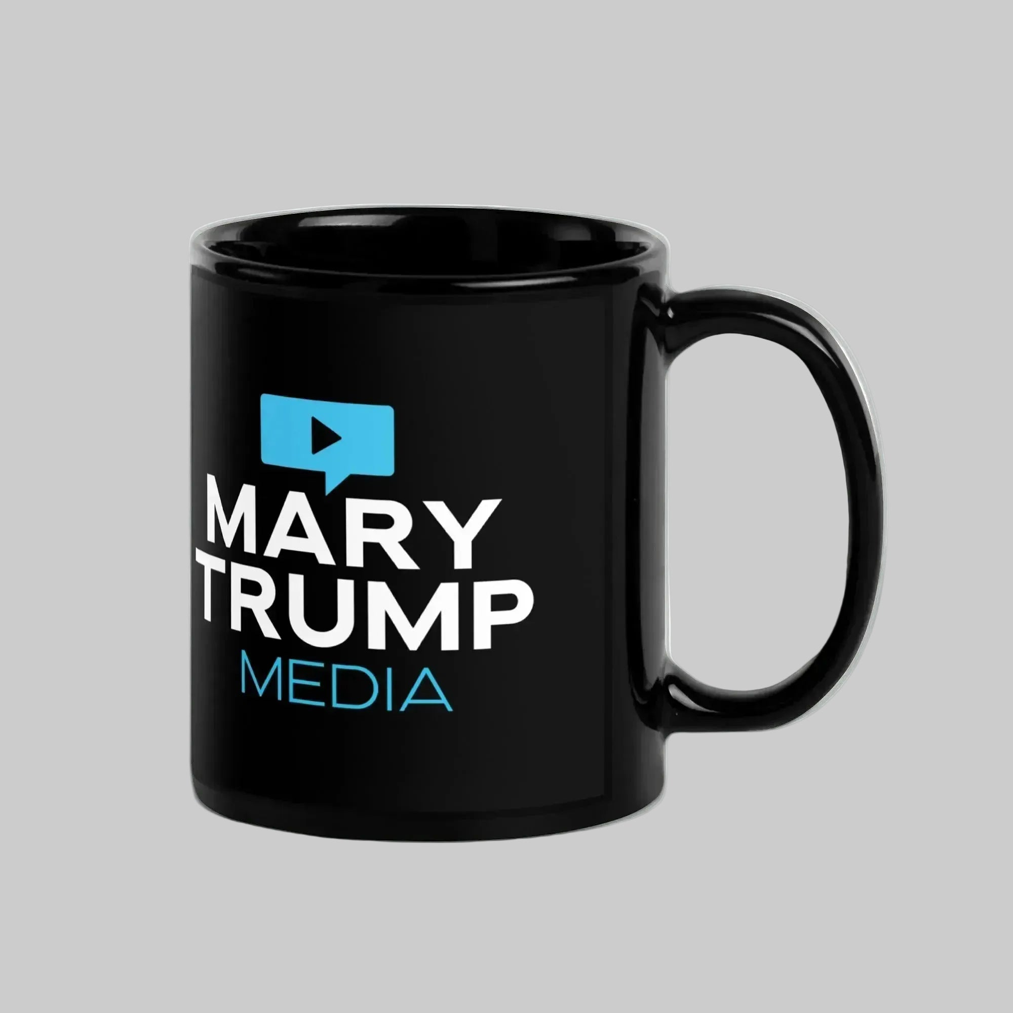 Over 1 million times_ Redactions Black Glossy Mug – Mary Trump Media